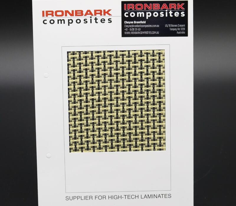 Kevlar / Carbon 60/40 Plain Weave - Ironbark Composites
